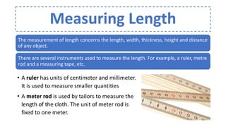 Measurement and Motion Class 6 | PPT