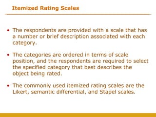 Measurement and scales | PPT