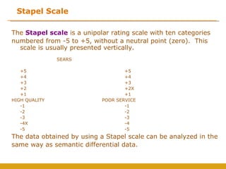 Measurement and scales | PPT