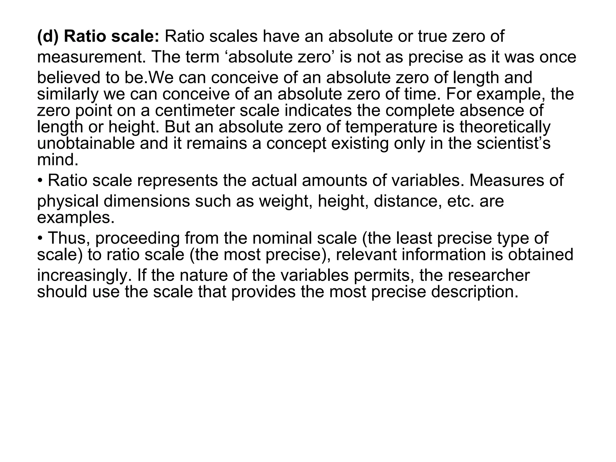 Measurement and scaling | PPT