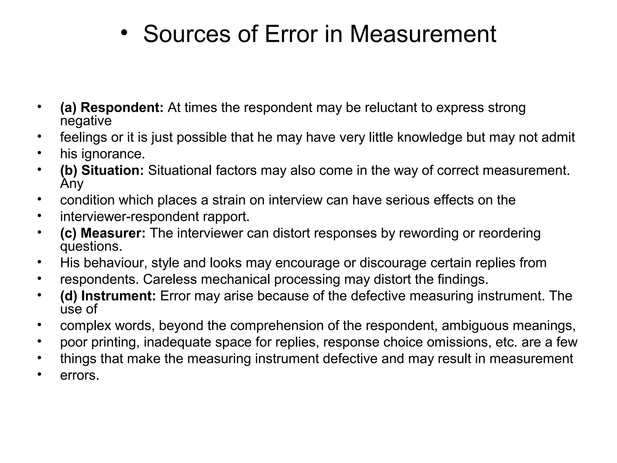 Measurement and scaling | PPT