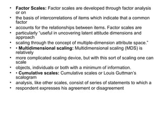 Measurement and scaling | PPT