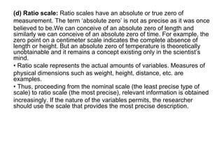 Measurement and scaling | PPT