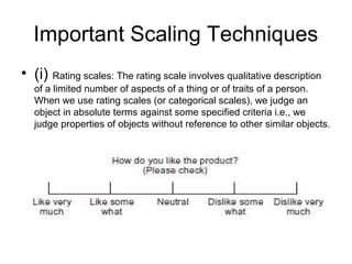 Measurement and scaling | PPT