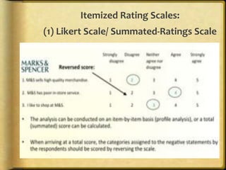 Measurement and scaling | PPT