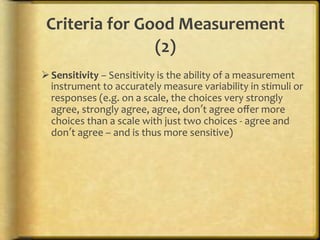 Measurement and scaling | PPT