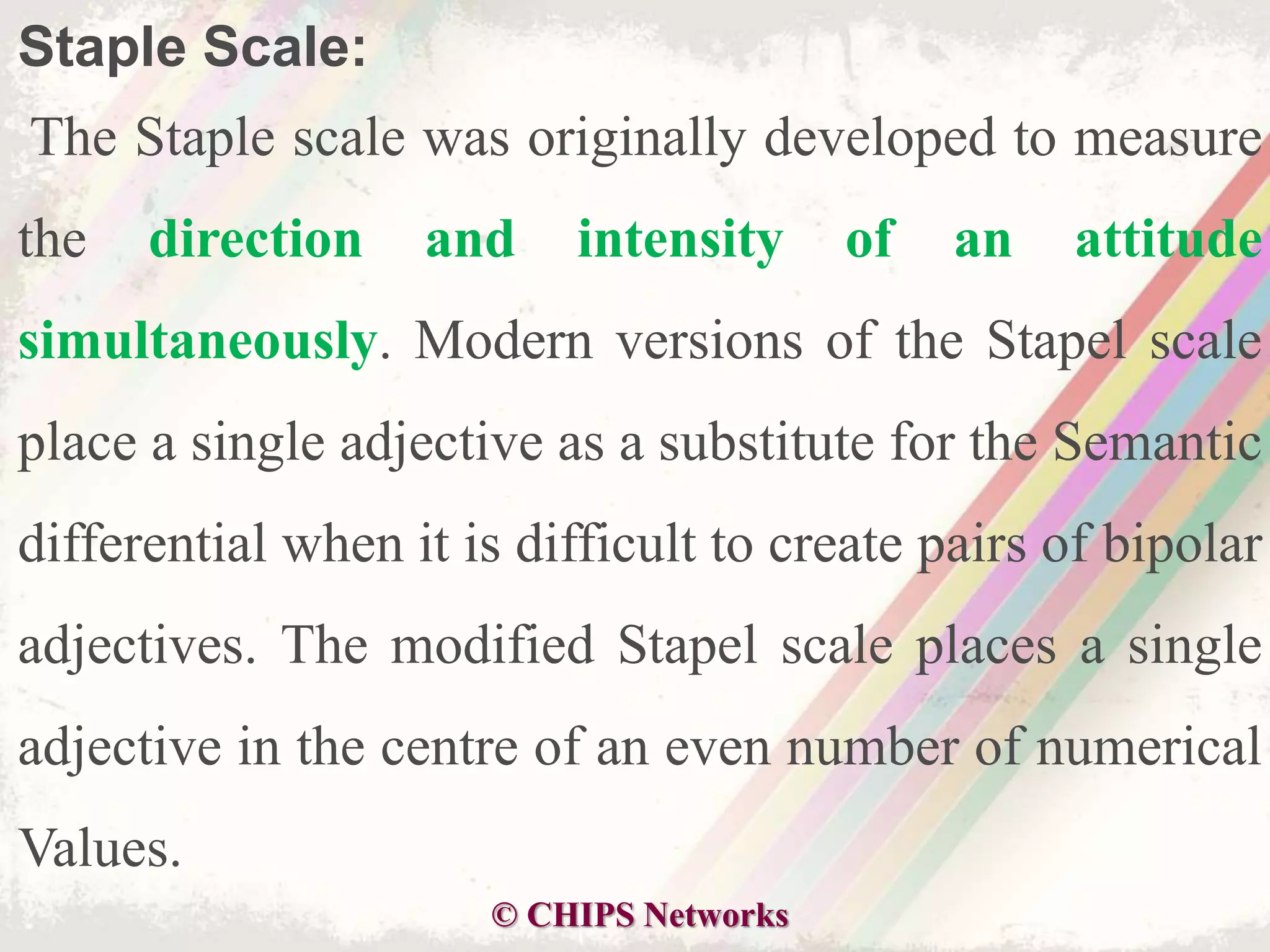 Measurement and scaling | PPSX