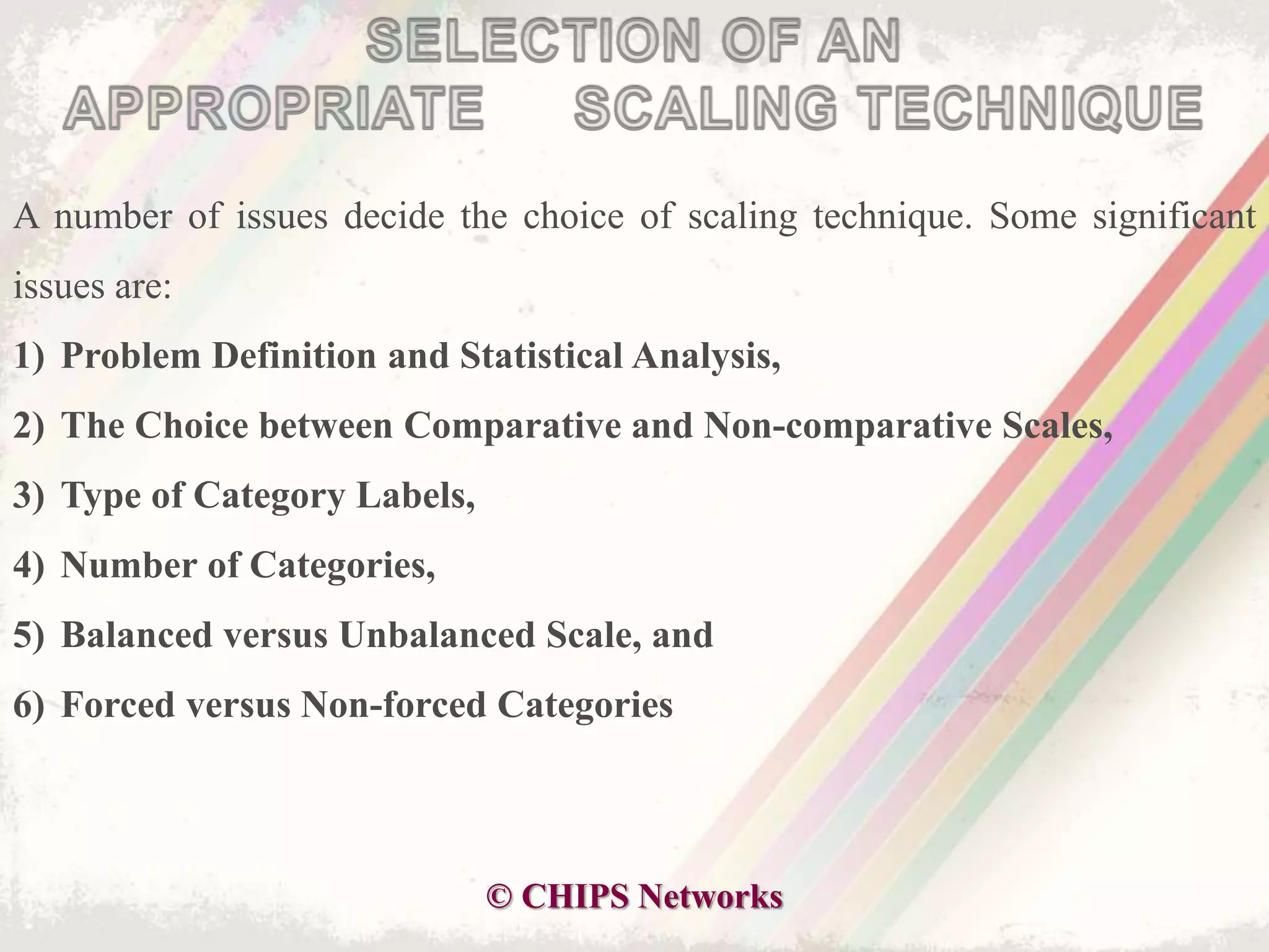 Measurement and scaling | PPSX