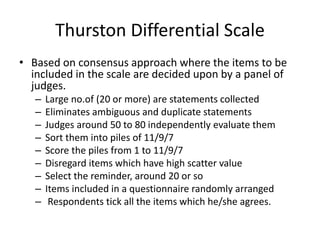 Measurement and scaling | PPTX