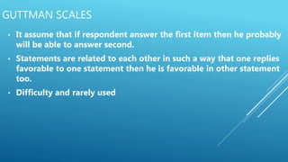 Measurement , Attitude Measurement and Scaling | PPT