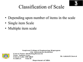 Measurement and scaling | PPT | Science