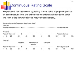 Measurement and scaling noncomparative scaling technique | PPT