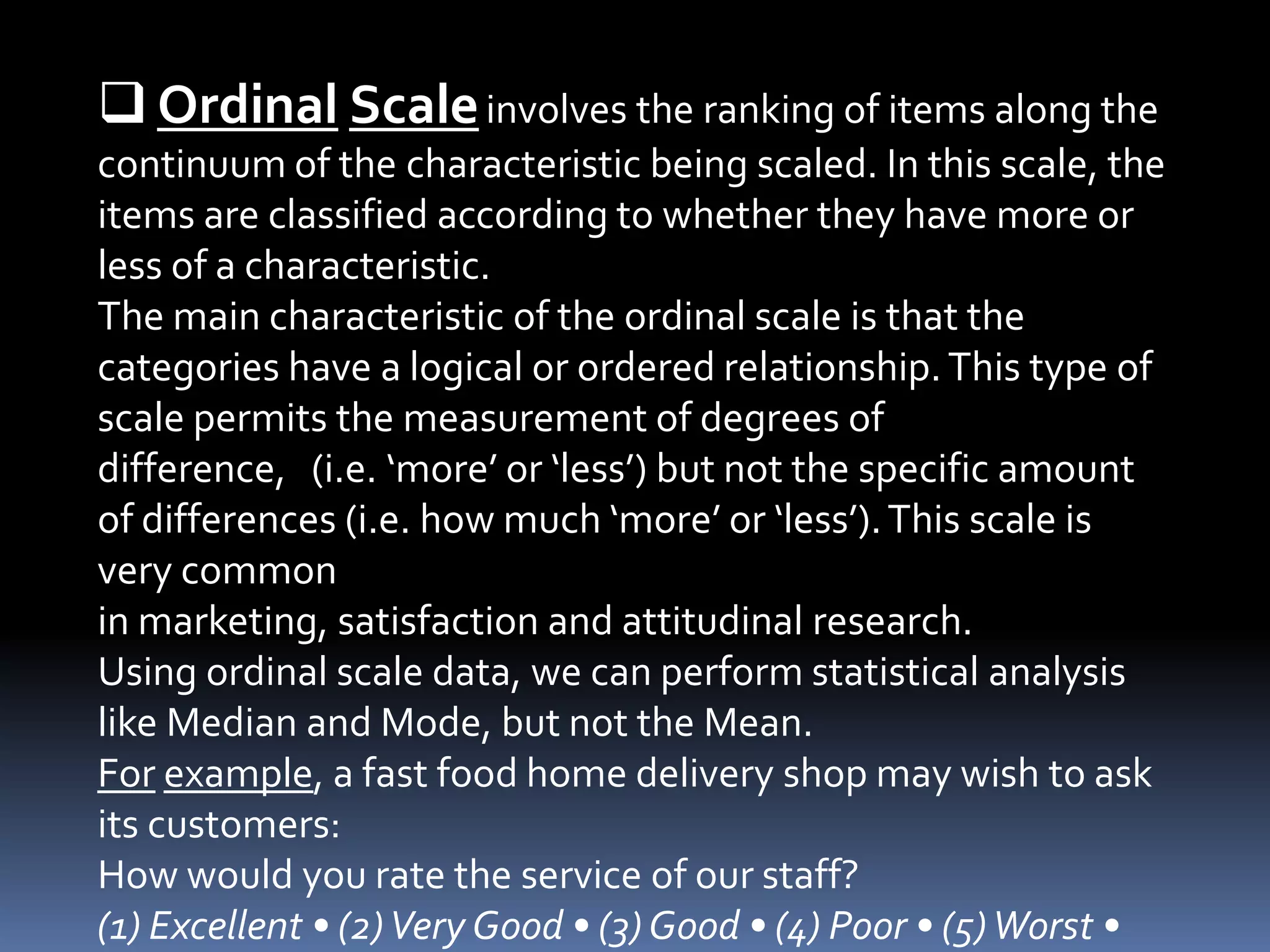 Measurement and scaling techniques | PPTX
