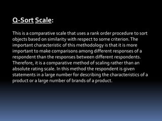 Measurement and scaling techniques | PPTX