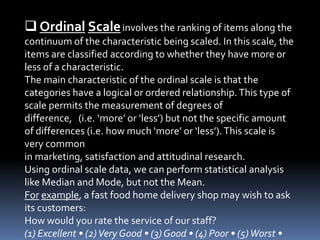 Measurement and scaling techniques | PPTX