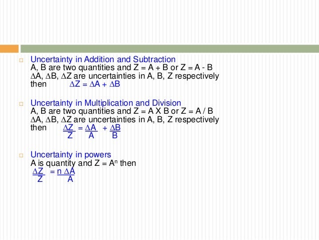 Measurement and uncertainty