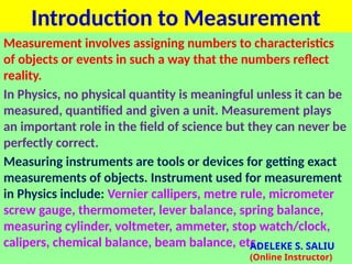 Comprehensive Guide to Measurement and Measuring Instruments in Physics ...