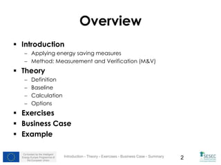 SESEC Training Module 10: Measurement and Verification | PPTX