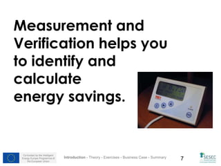 SESEC Training Module 10: Measurement and Verification | PPTX