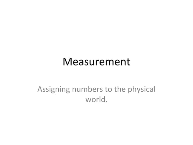Measurement (animated) | PPT