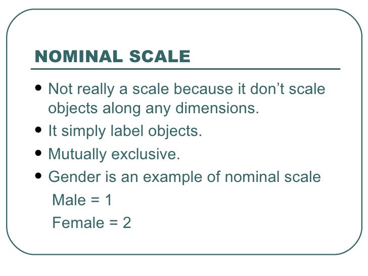 Measurement ans scale