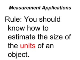 Measurement Applications | PPT
