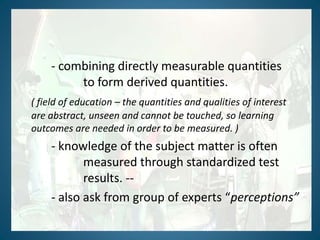 Measurement, assessment and evaluation in outcomes based education ...