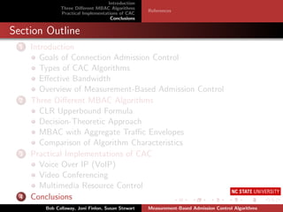 Measurement-Based Admission Control Algorithms | PDF | Web Conferencing | Computer Software and ...