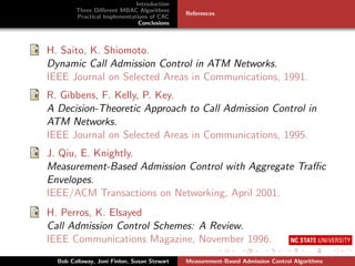 Measurement-Based Admission Control Algorithms | PDF | Web Conferencing | Computer Software and ...