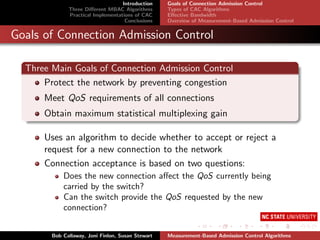 Measurement-Based Admission Control Algorithms | PDF | Web Conferencing | Computer Software and ...