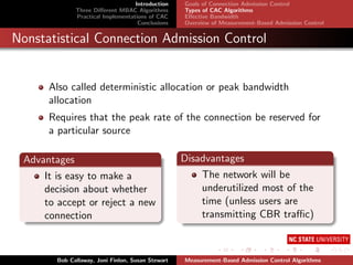 Measurement-Based Admission Control Algorithms | PDF | Web Conferencing | Computer Software and ...
