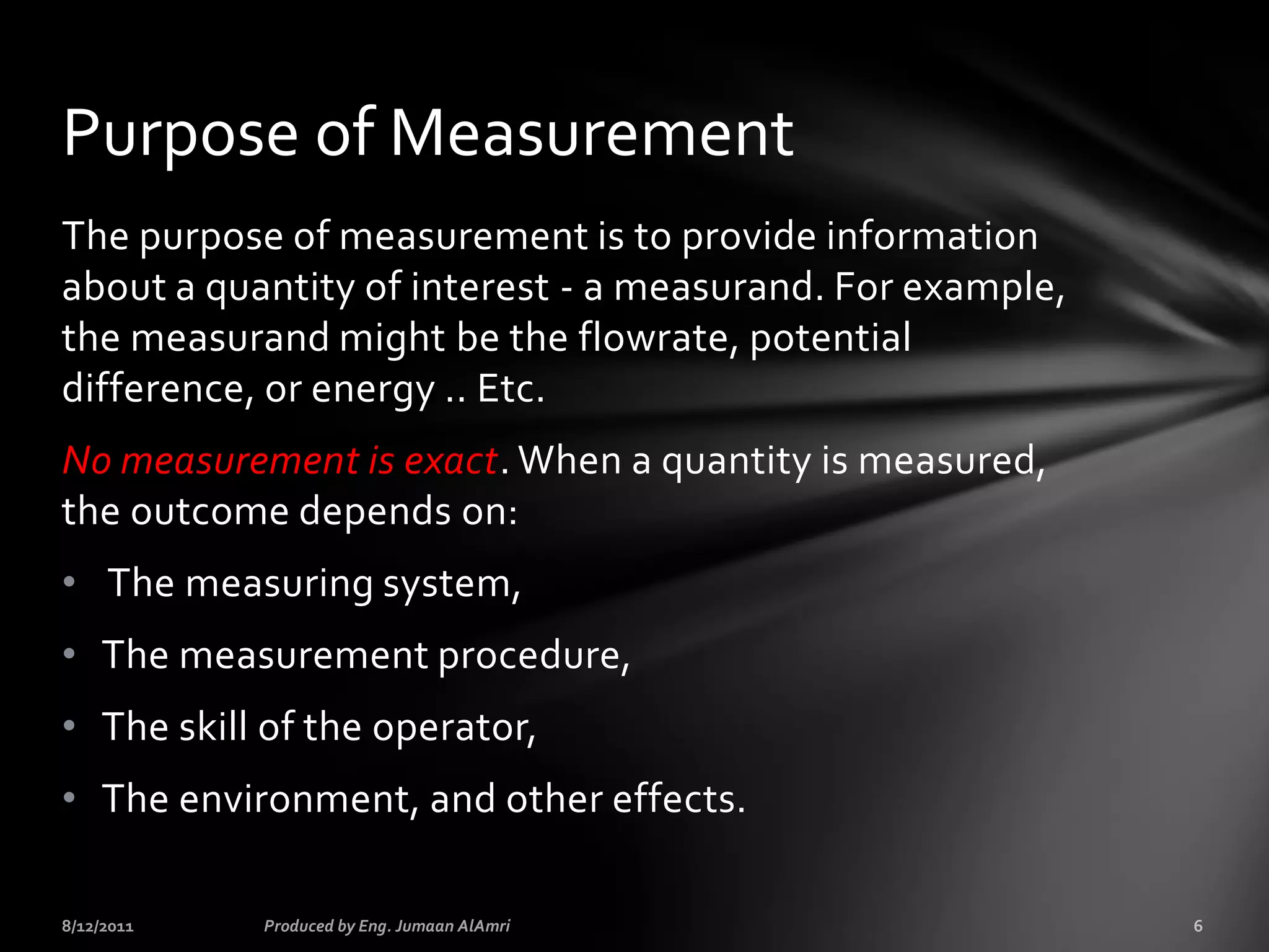 Measurement & calibration of medical equipments | PPTX