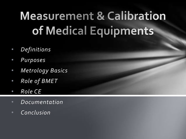 Measurement & calibration of medical equipments | PPTX | Healthcare ...