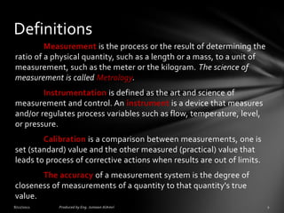 Measurement & calibration of medical equipments | PPTX