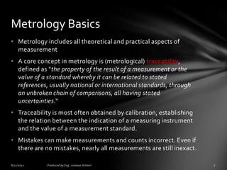 Measurement & calibration of medical equipments | PPTX