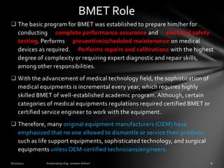 Measurement & calibration of medical equipments | PPTX