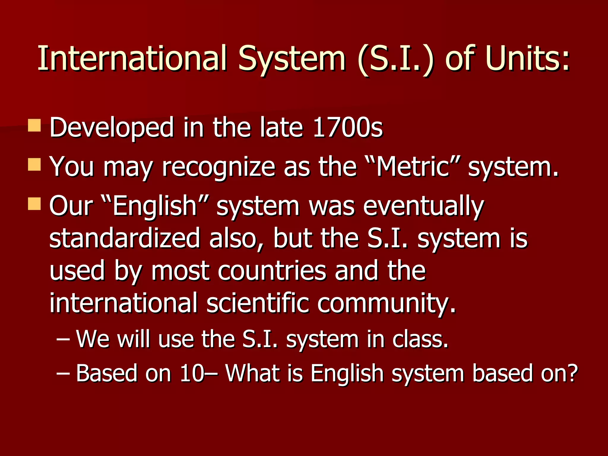 Measurement&Conversions | PPT