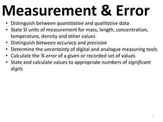 Measurement & Error | PPTX