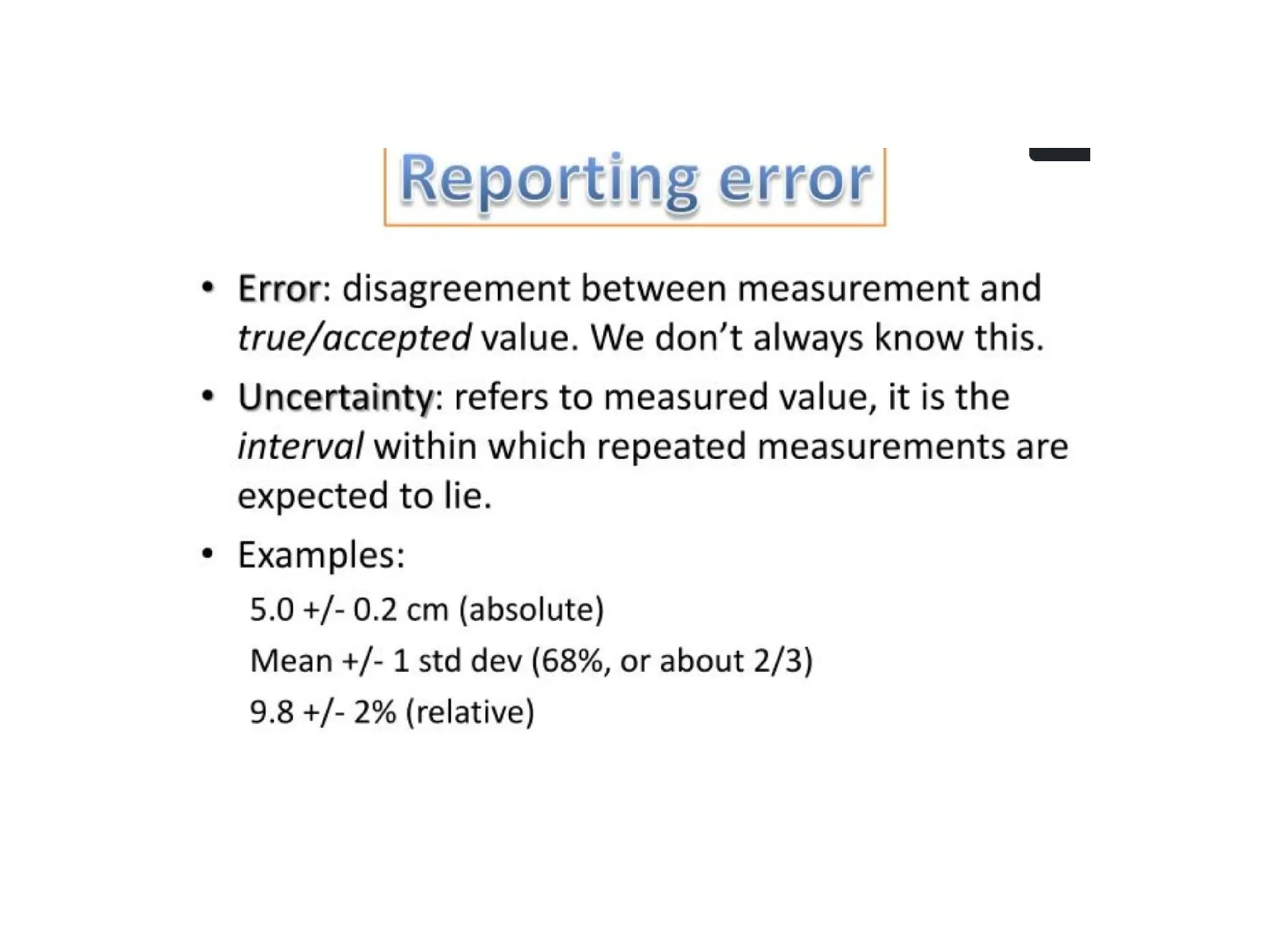 Measurement errors in analytical chemistry | PPT