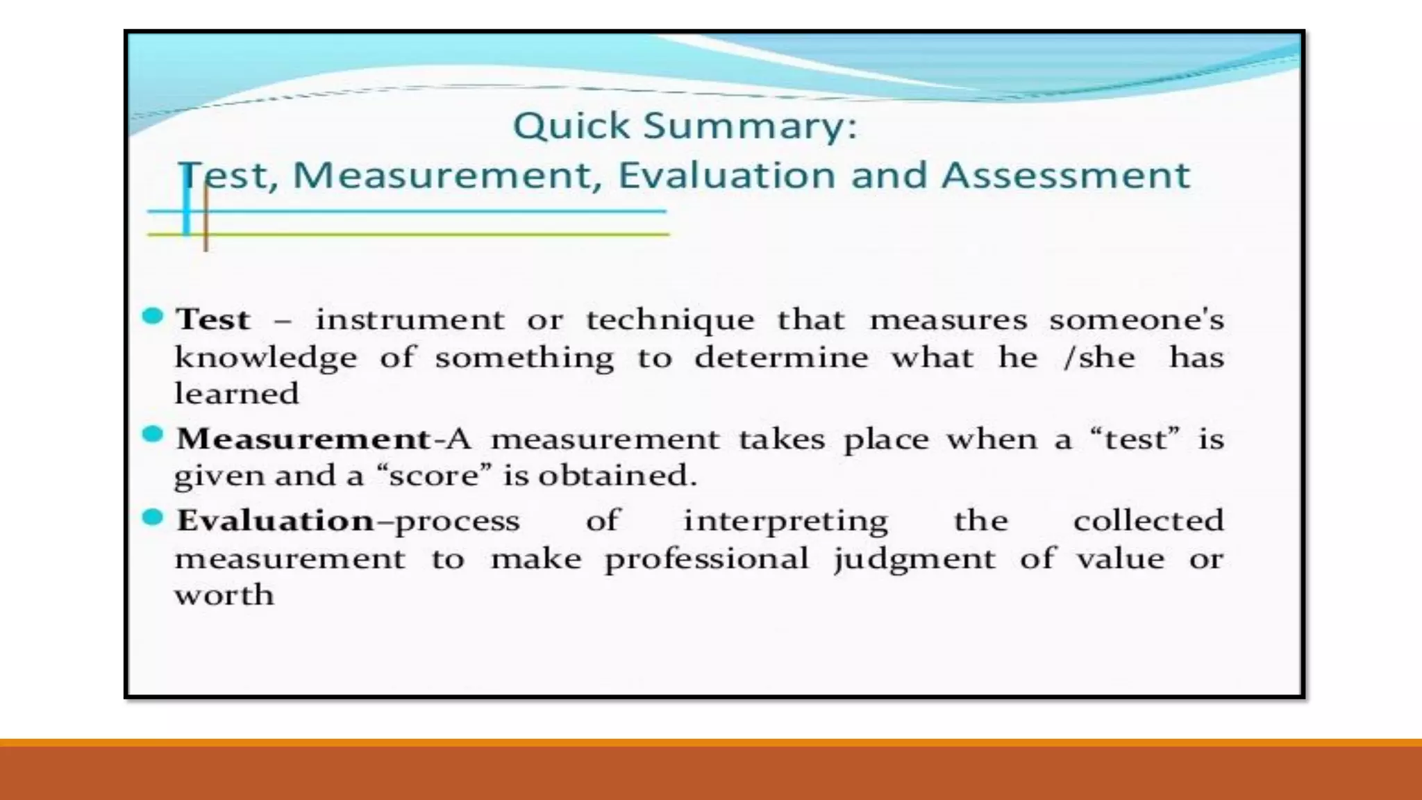Measurement, Evaluation and Assessment | PDF