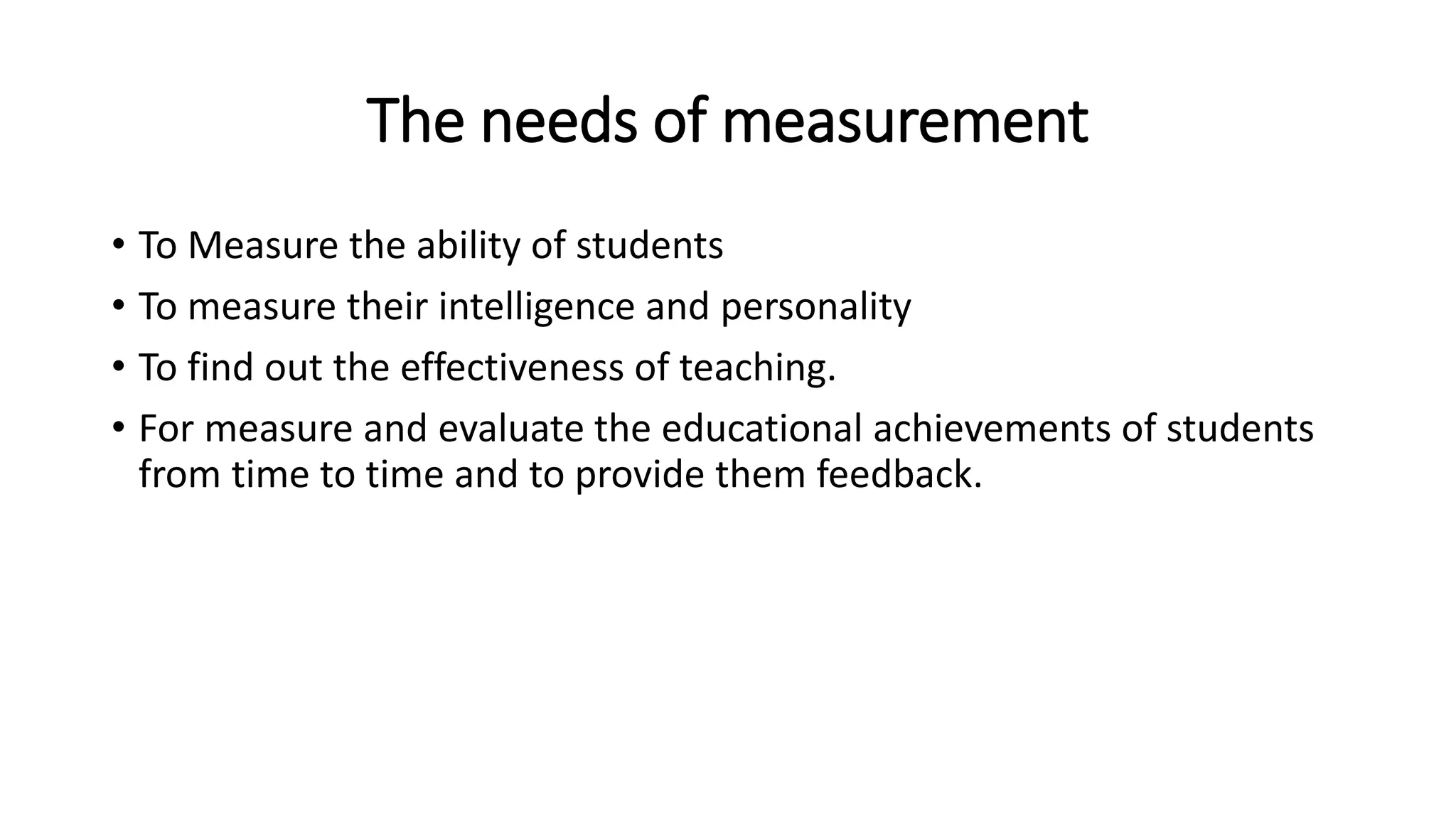 Measurement, evaluation and examination | PPT