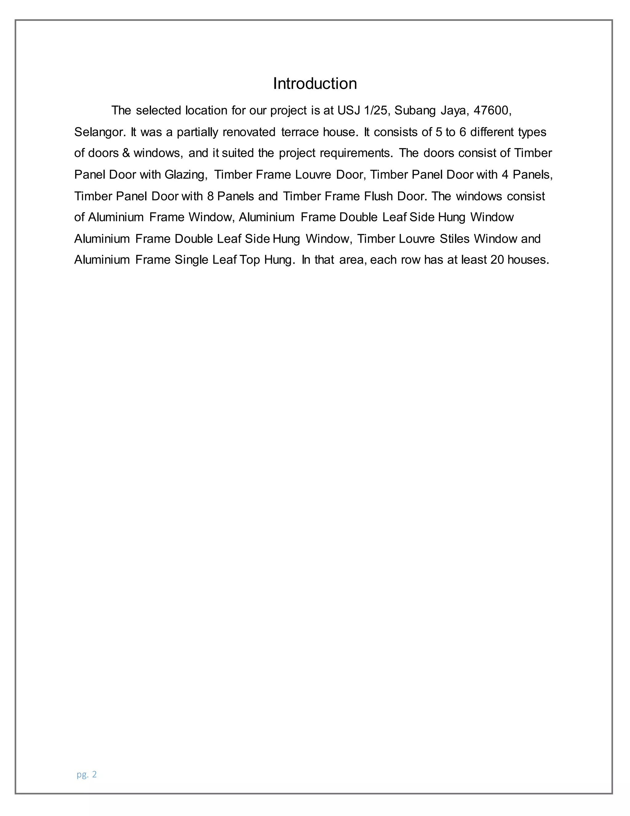 Measurement III：Doors & Windows | DOCX