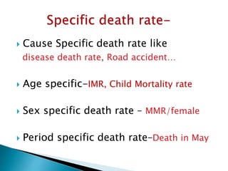 Measurements in epidemiology | PPTX