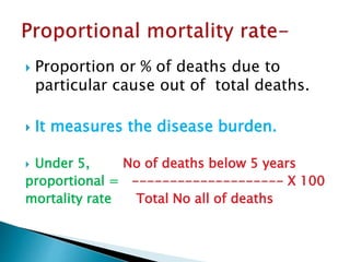 Measurements in epidemiology | PPTX
