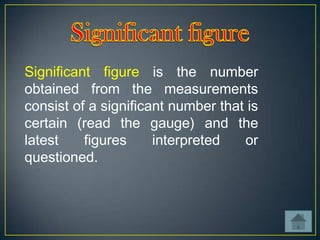 Measurement in physics | PPTX