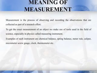 Measurement in Physics | PPTX