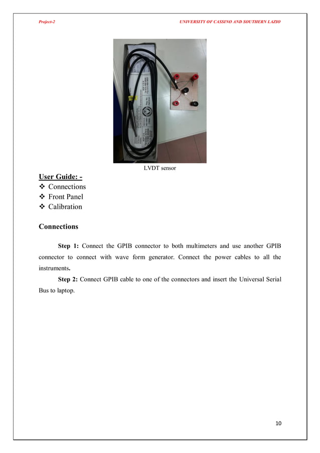 Measurement Of Temperature And Calibration Of Lvdt Pdf
