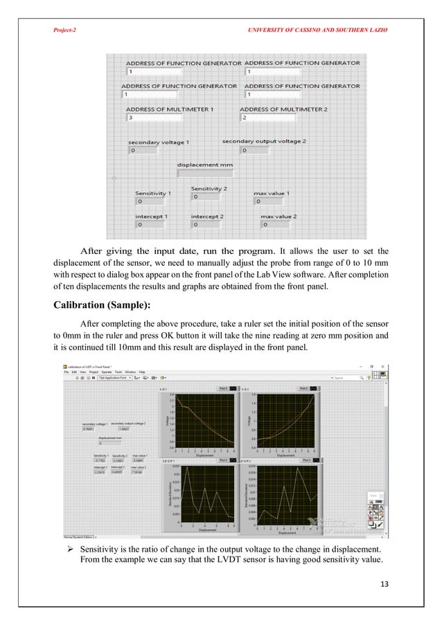 Measurement Of Temperature And Calibration Of Lvdt Pdf