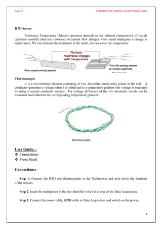 Measurement of Temperature & calibration of LVDT | PDF