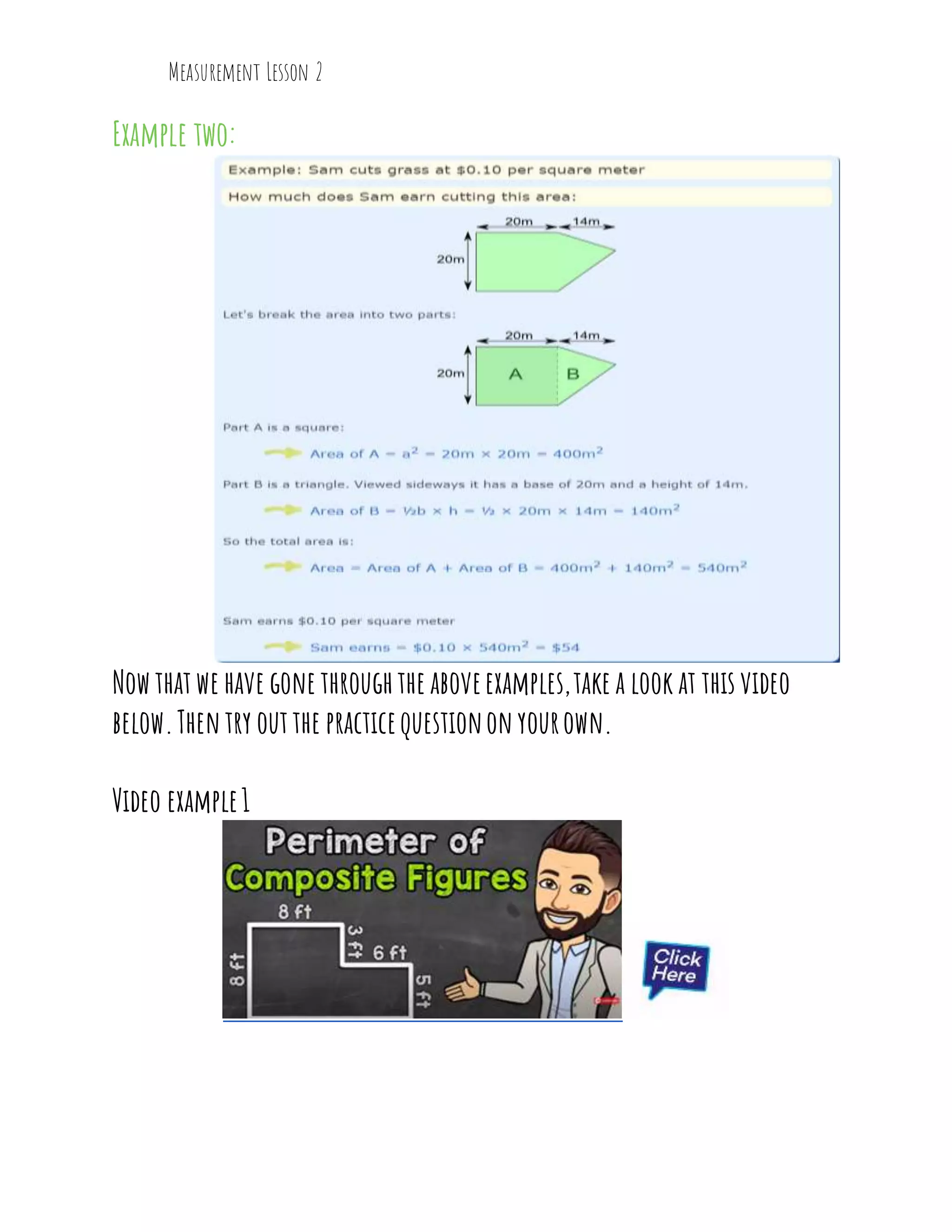 Measurement lesson 2 | PDF